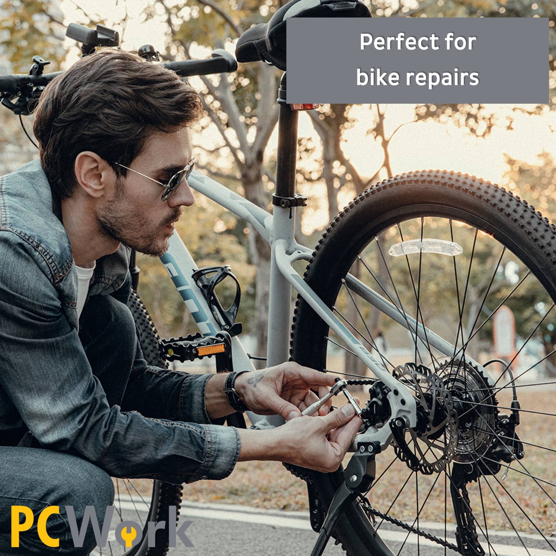 PCW08L Precision Ratchet Set, 42 Pieces, Electronics Repair, Bicycle Repair